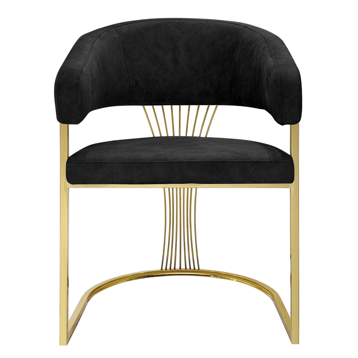 Casablanca Velvet Gold Dining Chair – Lux Interiors
