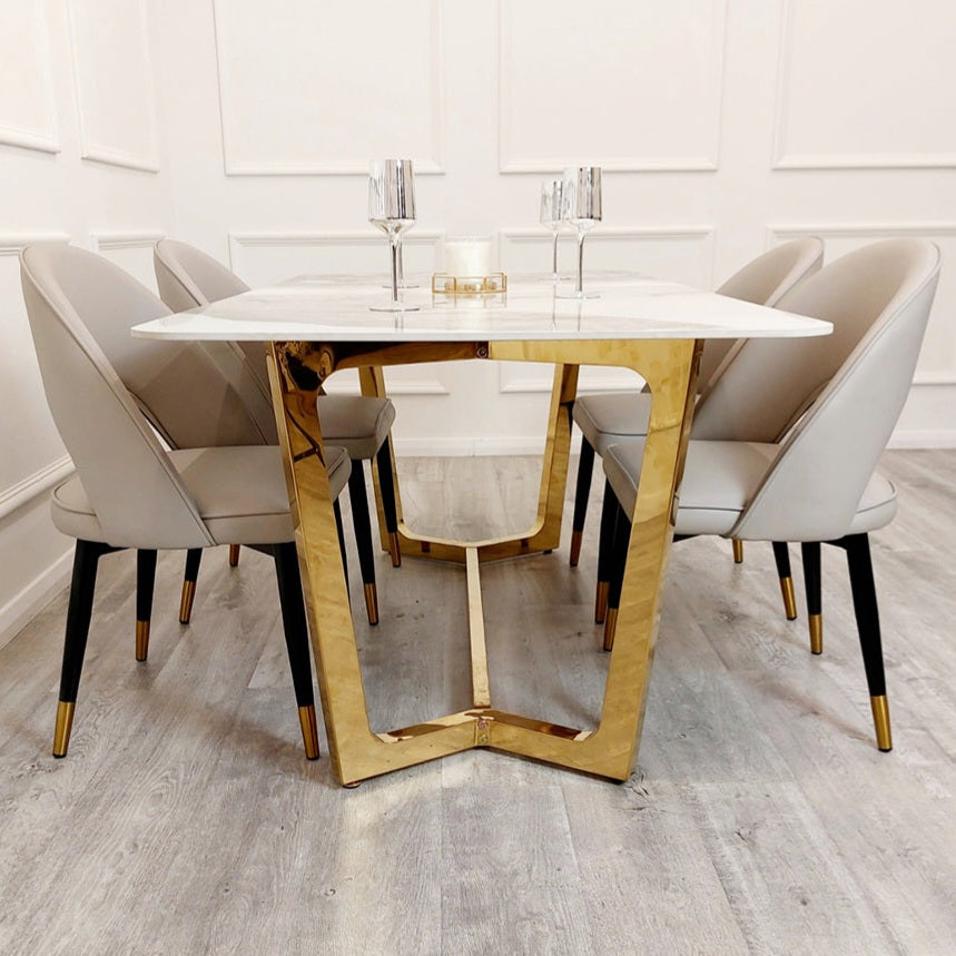Gold Dining Sets – Lux Interiors